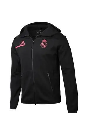 Adidas Real Madrid Z.n.e. Hooded Jacket - Black