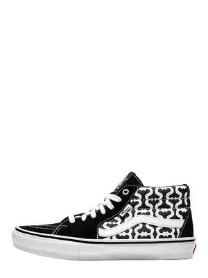 VANS Supreme X "monogram S" Grosso Mid Sneakers - Black