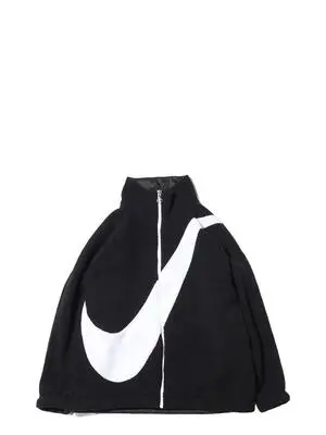 Nike Big Swoosh Reversible Fleece Jacket - Black