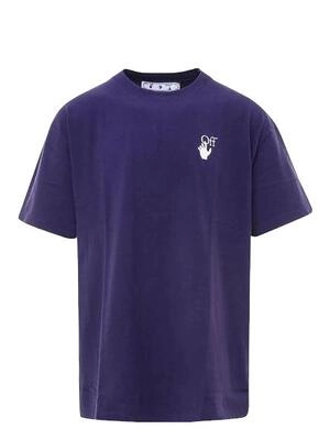 Off-White Off-white Marker Over Tee 'astral Aura' Purple