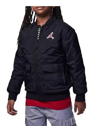 JORDAN Air Quilted Bomber Jacket - Black