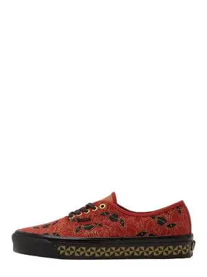 VANS Authentic Low Top Sneakers - Black/red