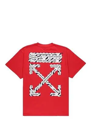 Off-White Ss20 Airport Tape Print For - Red