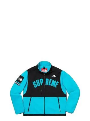 Supreme X The North Face Arc Logo Denali Fleece Jacket - Black/blue