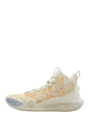 LI-NING High-top Basketball Sneakers - Cream Yellow