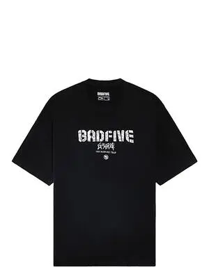 LI-NING Badfive Graphic T-shirt 'black - Black/white