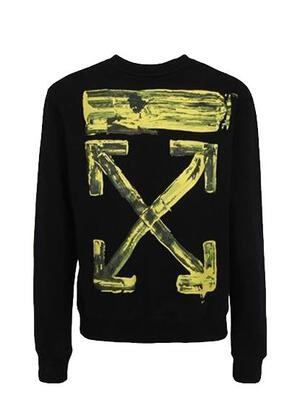 Off-White Graffiti Arrow Long-sleeve Fleece - Black