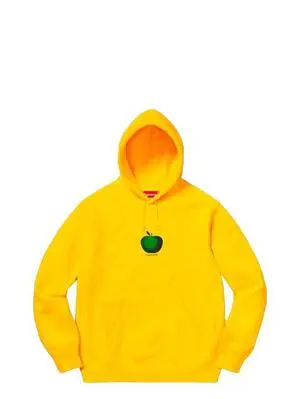 Supreme Supreme Apple Hooded Sweatshirt Yellow