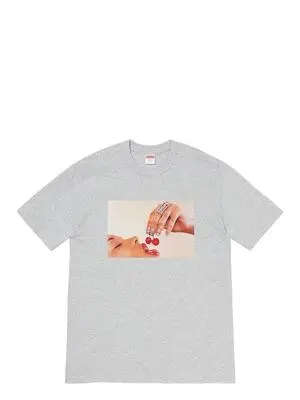 Supreme Ss20 Week 1 Cherries Tee Cherry Short Sleeve Gray - Grey