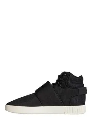 Adidas Tubular Invader Strap Mid Top Sneakers - Black