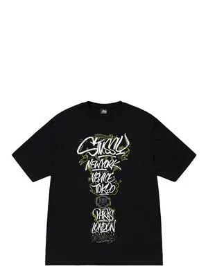 StÜssy X Born X Raised Handstyles Tee - Black