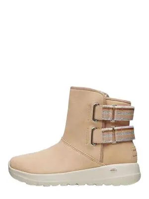 Sketchers Casual Boots With Buckled Straps - Brown