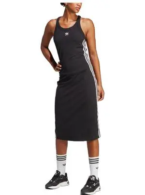 Adidas Adicolor Classics 3-stripes Long Tank Dress - Black