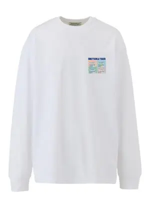 Onitsuka Tiger Graphic Long Sleeves T-shirt 'white Purple - White/purple