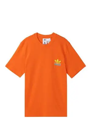 Adidas Originals X Palace Crossover Alphabet Round Neck Short Sleeve Orange - Default Color
