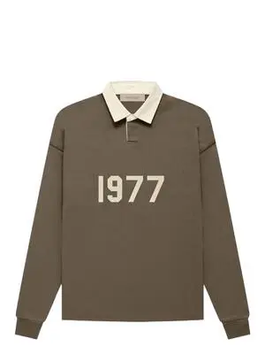 Fear Of God Fw22 1977 Henley Rugby Polo 'wood - Brown