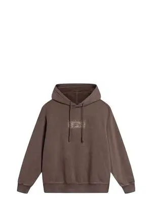 LI-NING Chinese Culture Logo Fleece Hoodie - Brown