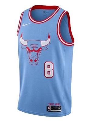 Nike Nba Chicago Bulls Zach Lavine Replica Jersey - Blue