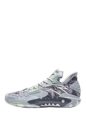 ANTA Shock Wave 5 Basketball Sneakers - Grey/light Green