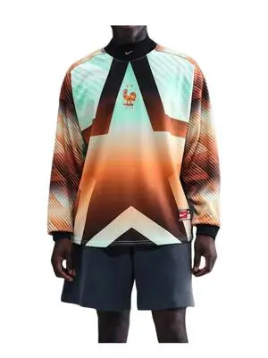 Nike France Goalkeeper Long Sleeve Jersey - Black/monarch/metallic Copper