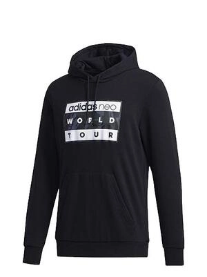 Adidas Adidas Neo World Tour Graphic Hoodie Black