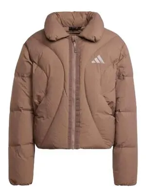 Adidas Cropped Down Jacket - Brown
