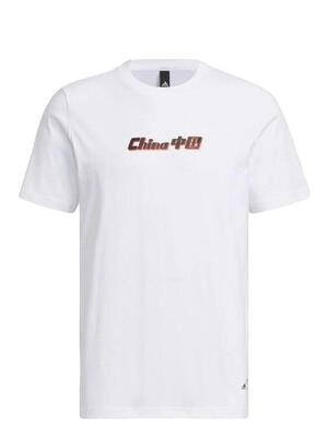 Adidas China Printing Short Sleeve T-shirt - White