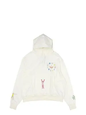 ADIDAS Adidas Originals Logo Pattern Embroidered Hoodie