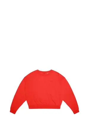 LEVI'S Round Neck Long Sleeve Hoodie - Red