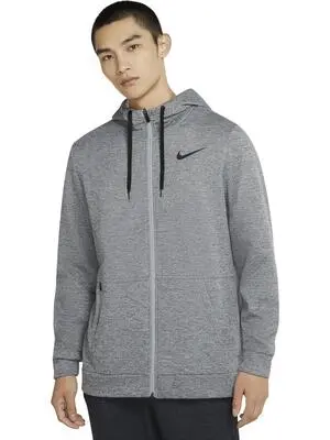 Nike Therma Training Fleece Lined Hooded Jacket - Grey