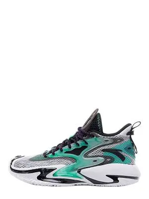 ANTA Shock The Game 5 Shoes 'crazy Tide - Back/white/green