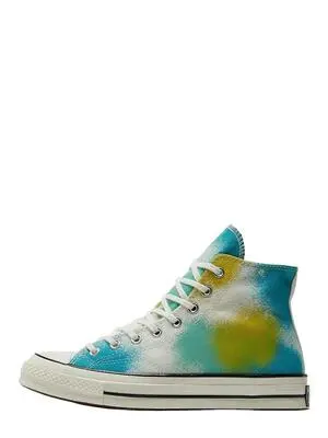 CONVERSE Converse Chuck 70 High Top "Spray Paint" Sneakers White/blue