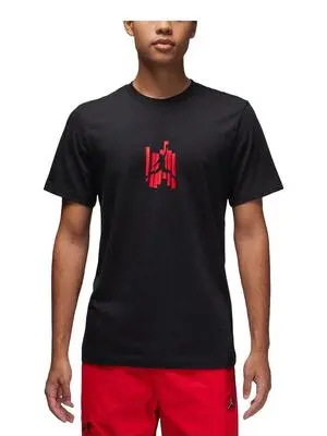 JORDAN Graphic T-shirt Asia Sizing 'black Red - Black/red