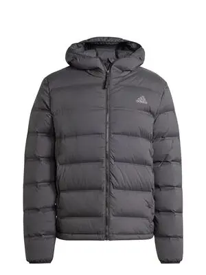 Adidas Helionic Stretch Hooded Down Jacket - Black