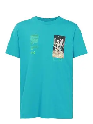 Off-White Mona Lisa Print T-shirt - Blue