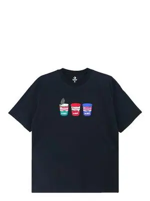 CONVERSE Applique Short Sleeve T-shirt - Black