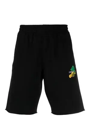 Off-White Brush Arrow Bermuda Shorts - Black