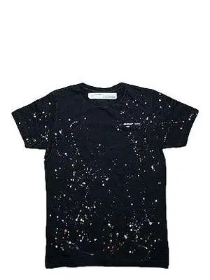 Off-White Short Sleeve Printed T-shirt - Black