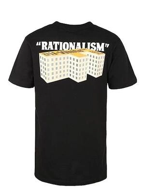 Off-White Alphabet Pattern Printing Round Neck Short Sleeve - Black