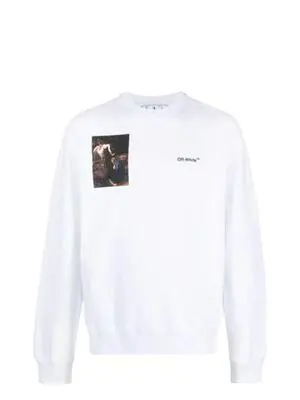 Off-White Caravaggio Print Sweatshirt - White