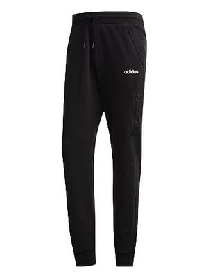 Adidas Neo Logo Cozy Casual Bundle Feet Sports Pants - Black