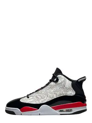 JORDAN Air Dub Zero "fire Red" Sneakers - White/black/fire Red