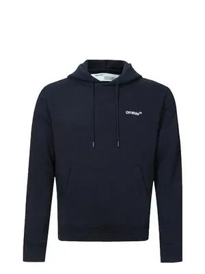 Off-White Embroidered Logo Hoodie - Black/white