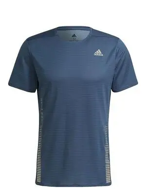 Adidas Reflective Running Sports Short Sleeve T-shirt - Blue