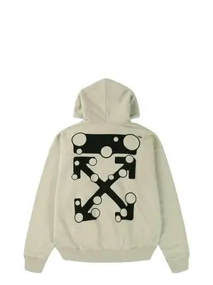 Off-White Fw21 Arrow Printing Hoodie - Light Khaki