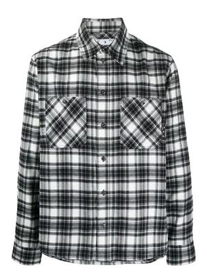 Off-White Ss21 Plaid Long Sleeves Shirt - Black