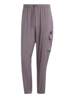 Adidas Essentials Small Logo Cargo Pants - Purple