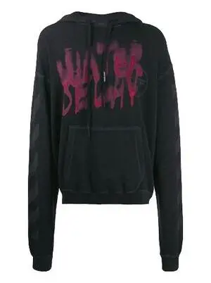 Off-White Water Delay" Hoodie - Black
