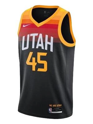 Nike Nba Utah Jazz Donovan Mitchell 45 Swingman Jersey - Black