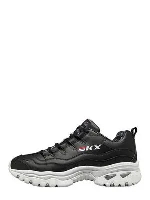 Sketchers Energy Sports Casual Lace-up Sneakers - Black/blue/red